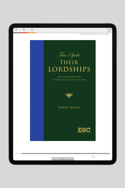 Thus Spake Their Lordships! Quotable Quotes from Supreme Court Cases ...